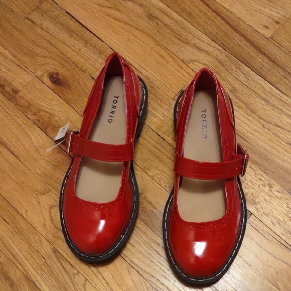 torrid | Shoes | Torrid Red Dress Shoes Mary Jane Style 85 Ww | Poshmark